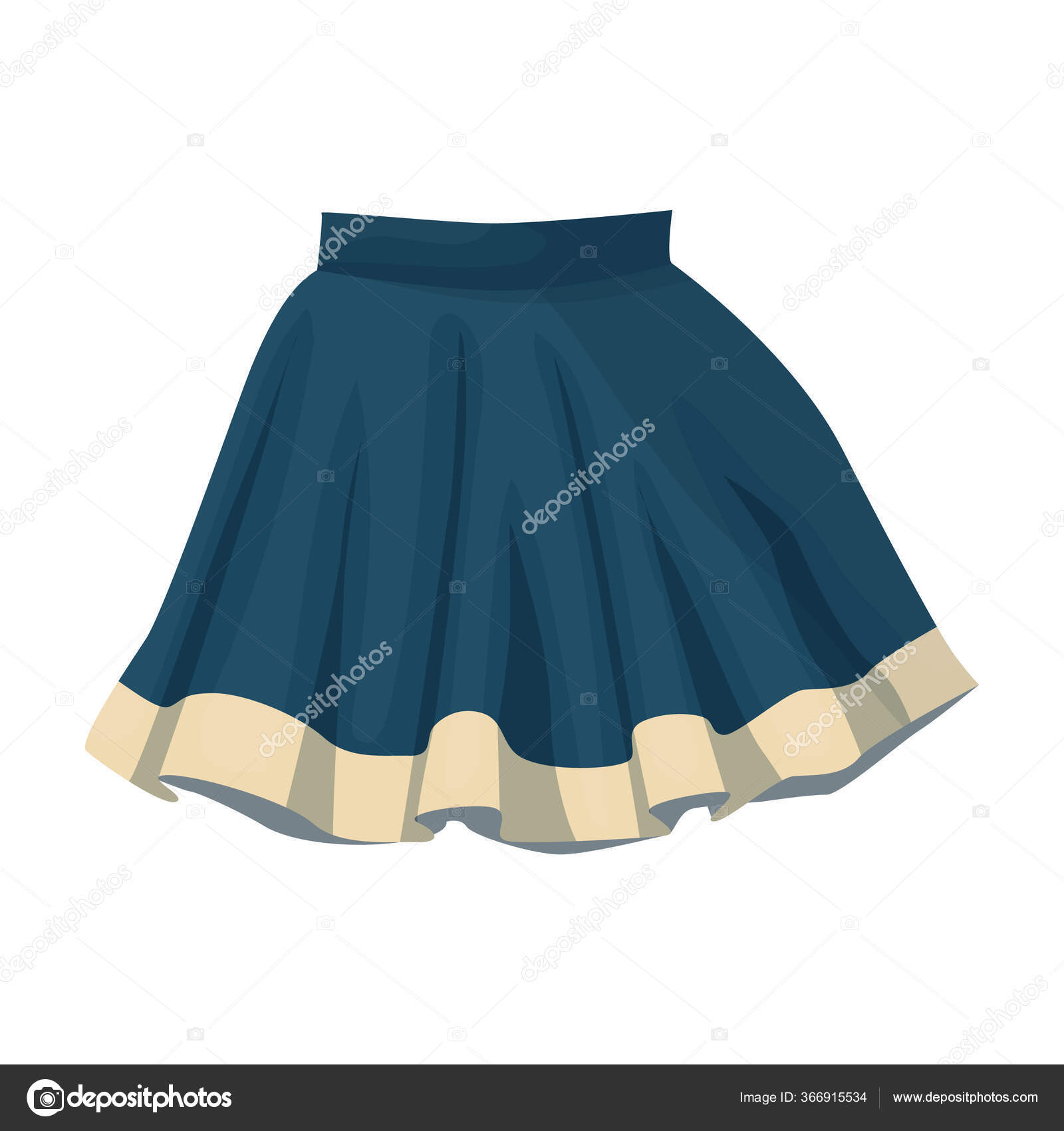 Icono de vector de falda. Icono de vector de dibujos animados aislado ...