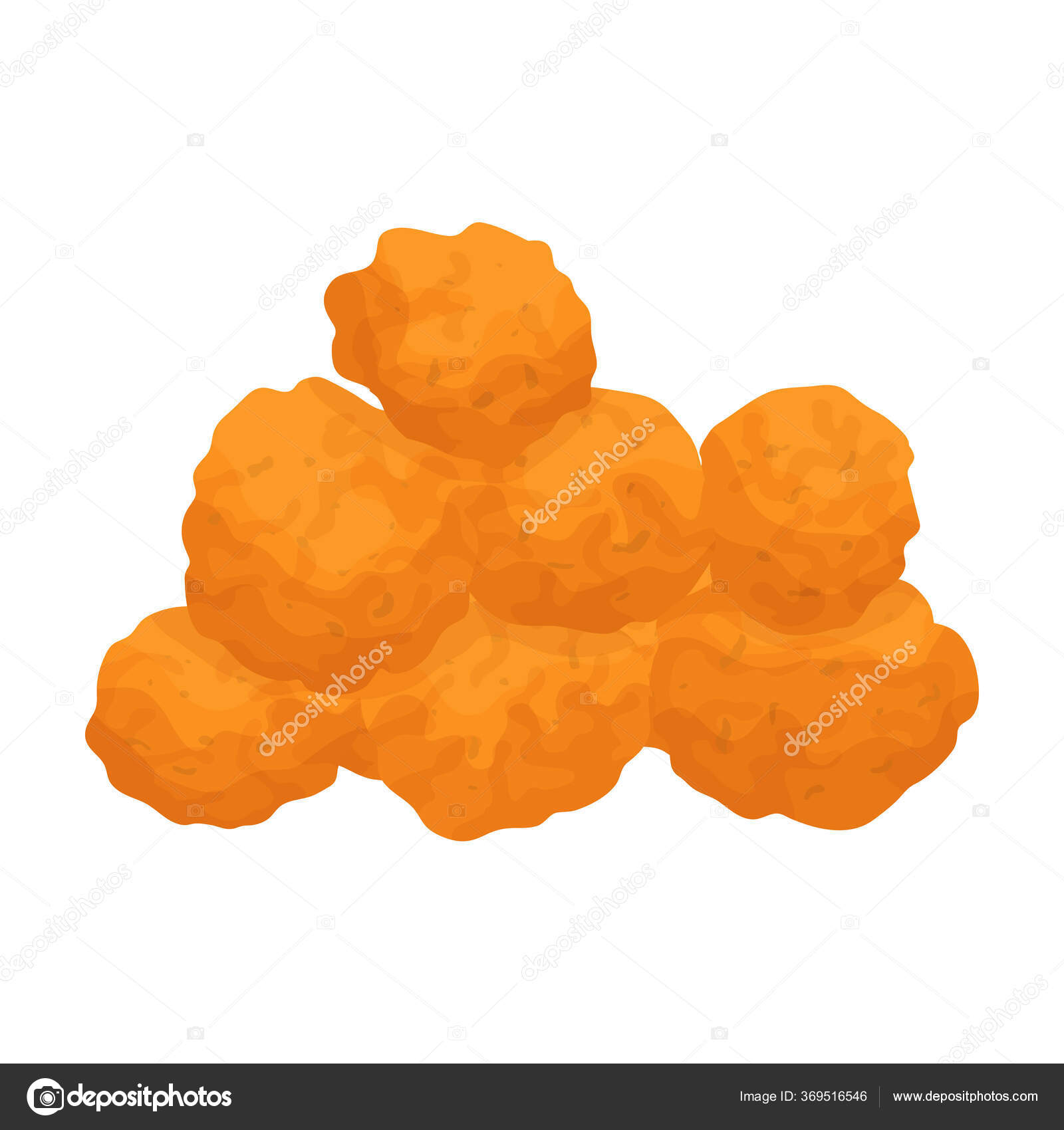 Chicken fillet vector icon.Cartoon vector icon isolated on white ...