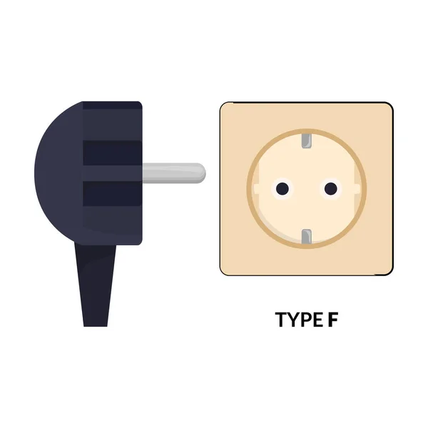 Socket vector icon.Cartoon vector icon isolated on white background ...