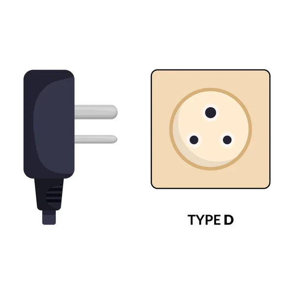 Socket vector icon.Cartoon vector icon isolated on white background ...