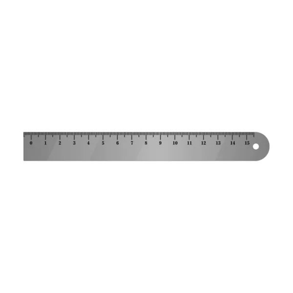 15 cm wood ruler icon, realistic style Stock Vector Image by ...