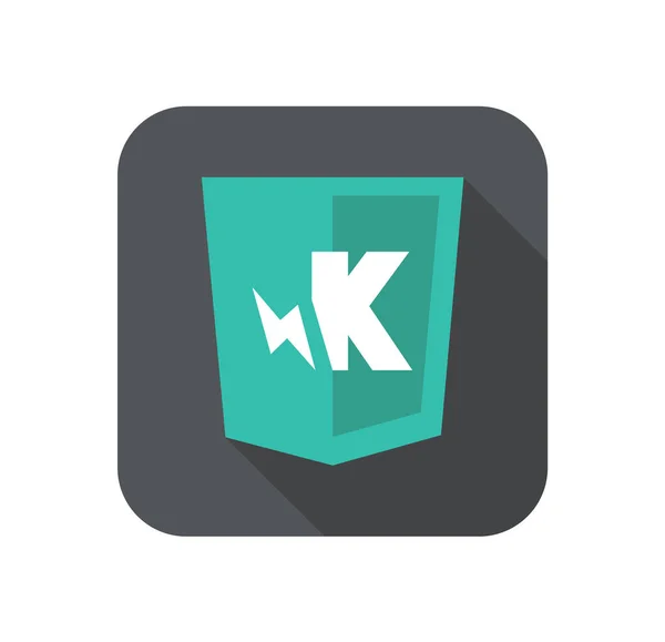 Illustration of blue shield with programming technology ajax asynchronous JavaScript, isolated ...