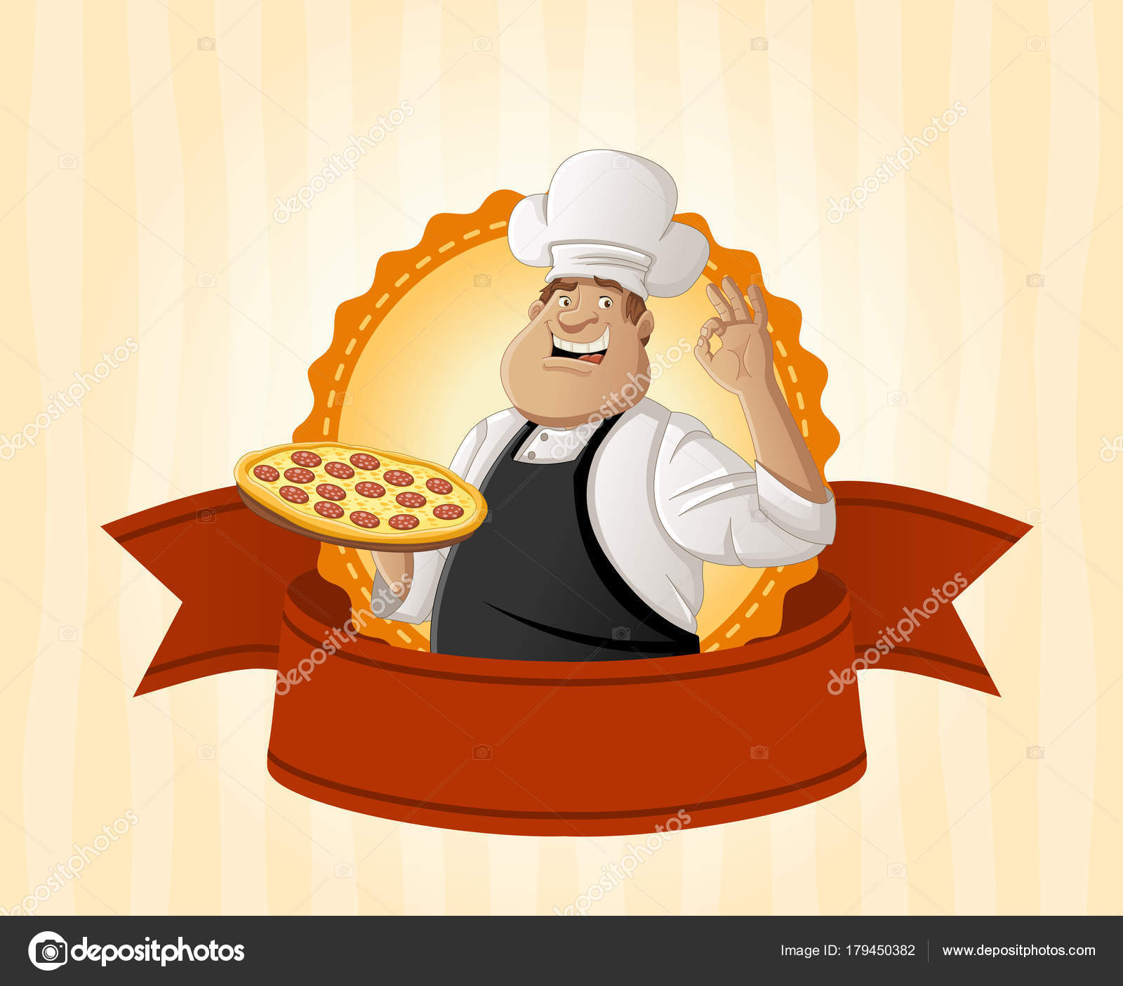 Fat Italian Chef Cartoon