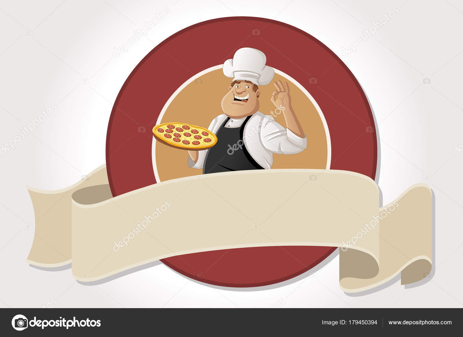 Fat Italian Chef Cartoon