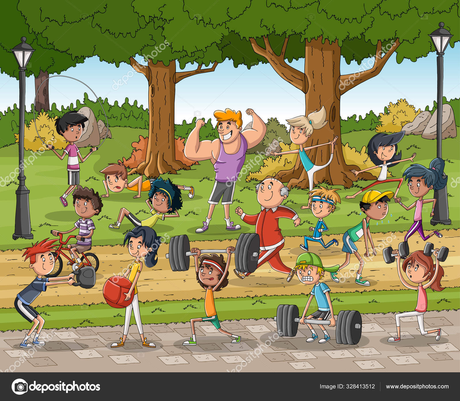 Animated People Working