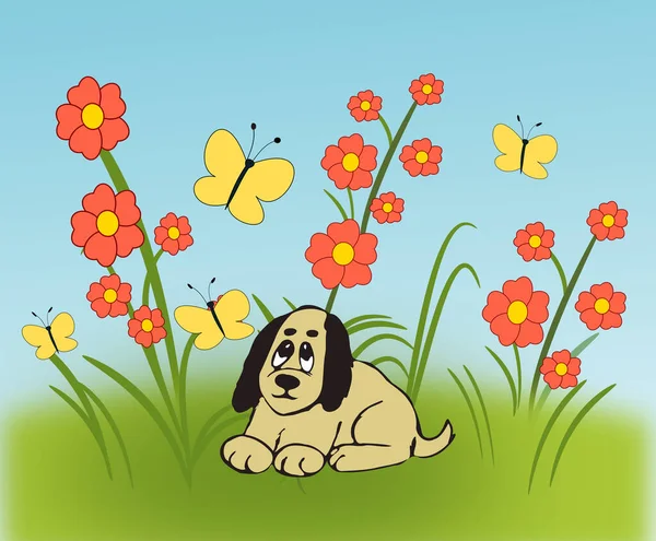Spring dog cartoon Stock Photos, Royalty Free Spring dog cartoon Images ...