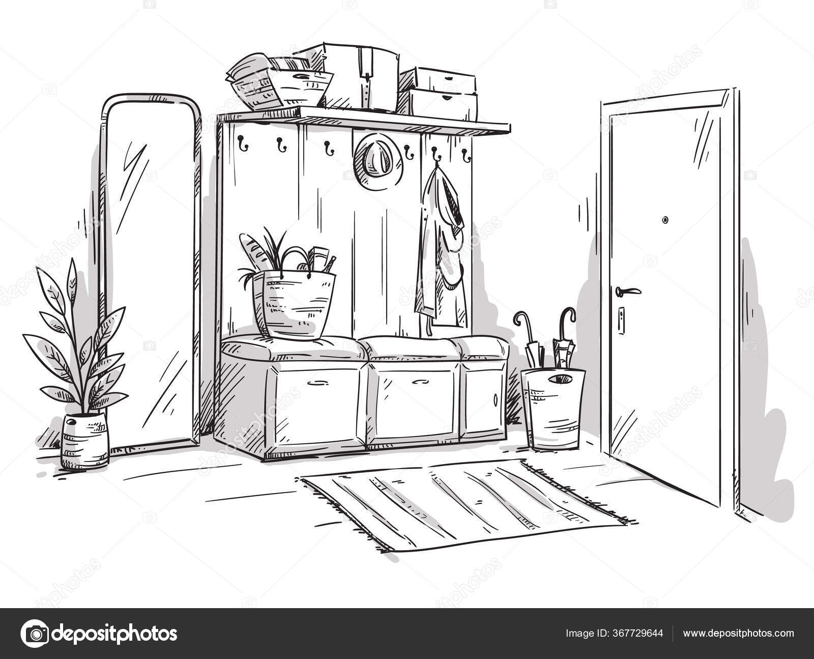 Apartment Room Drawing