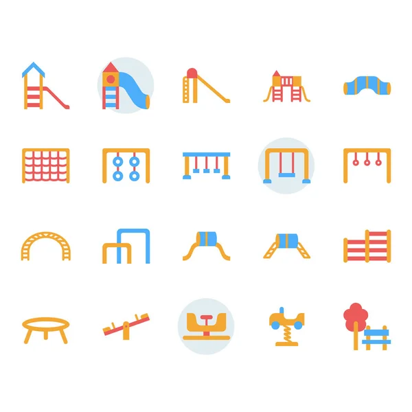 Playground icon and symbol set in outline design Stock Vector Image by ...