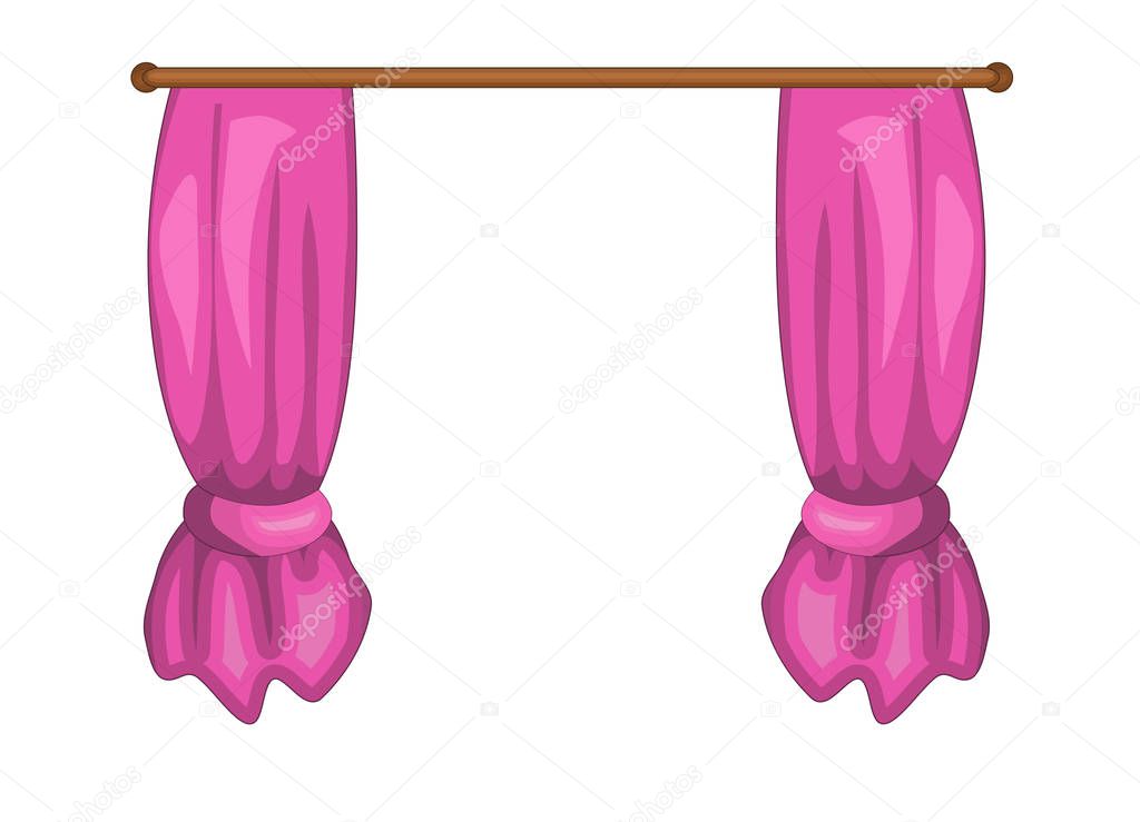 Cortinas De Dibujos Animados 14.900+ Ilustraciones De Cortinas Ventana