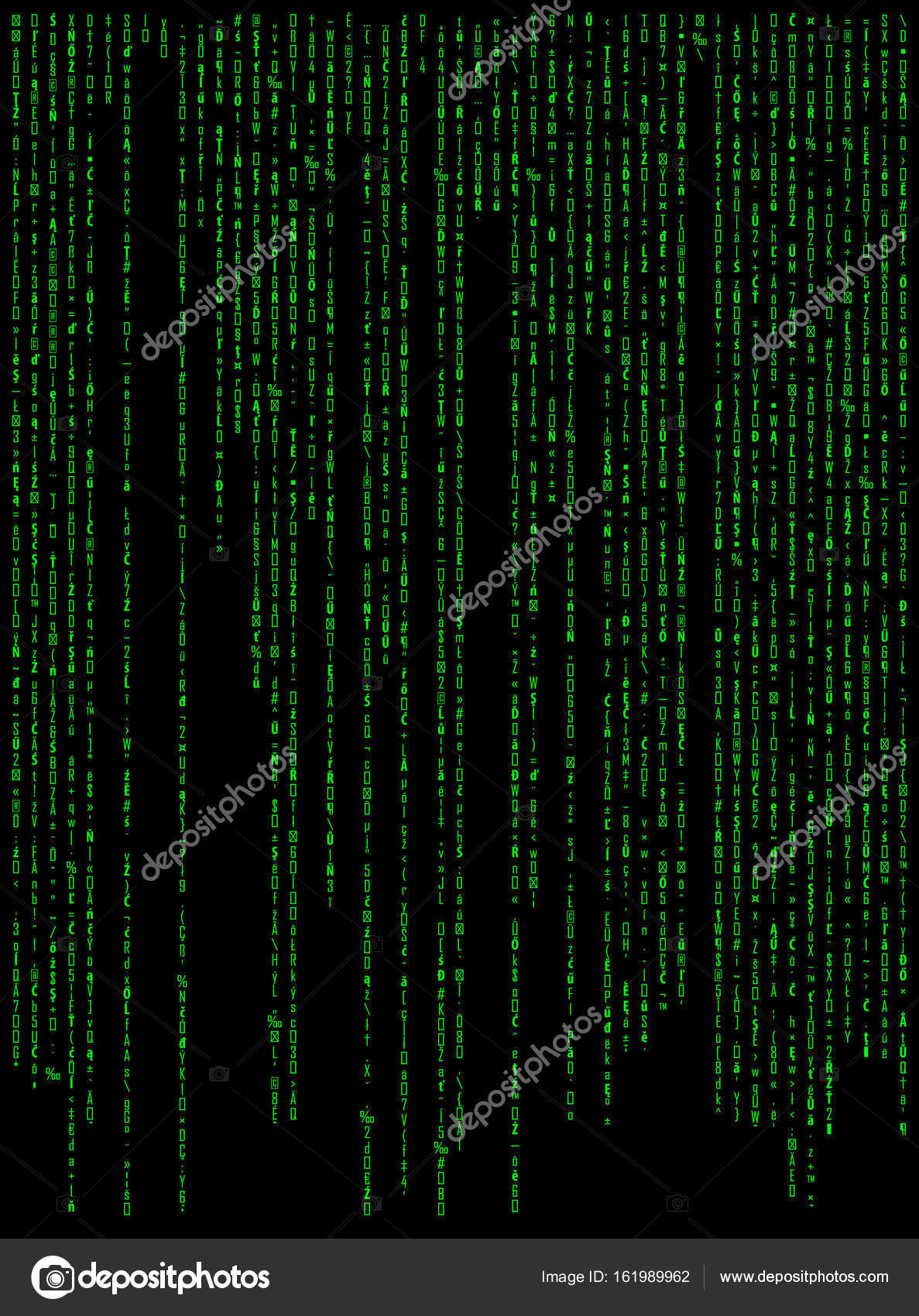 Matrix digital background beautiful banner wallpaper design illu Stock ...