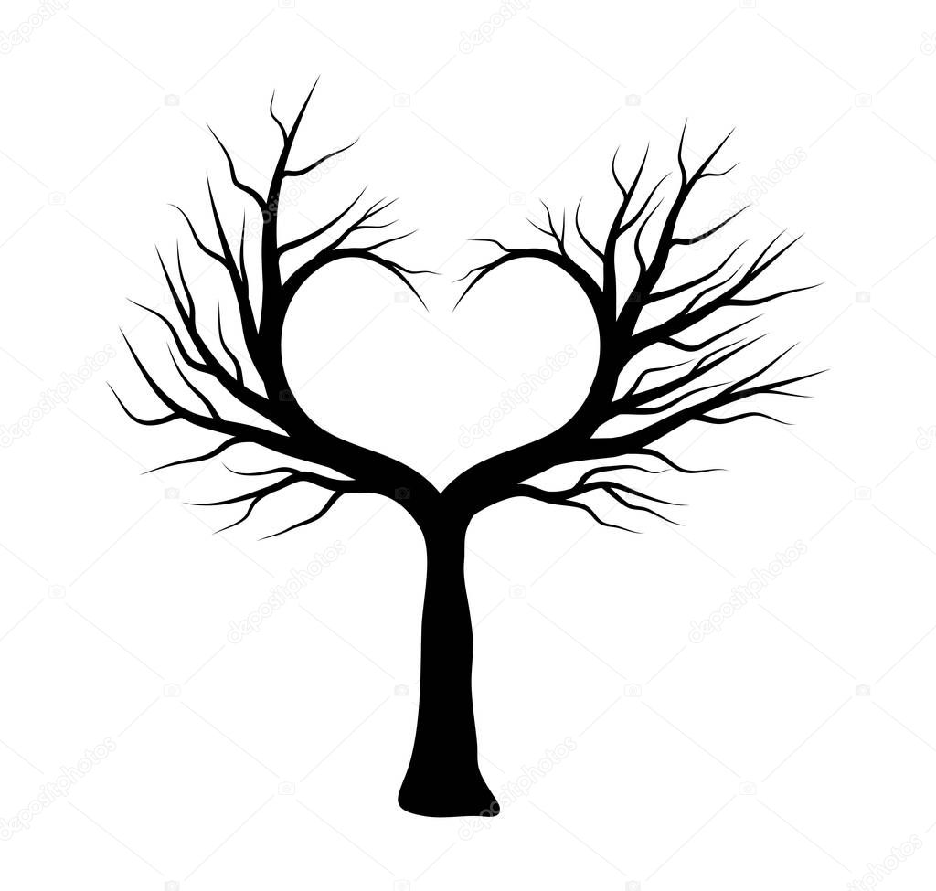 árbol del corazón vector icono de diseño. Hermosa ilustración es 2024
