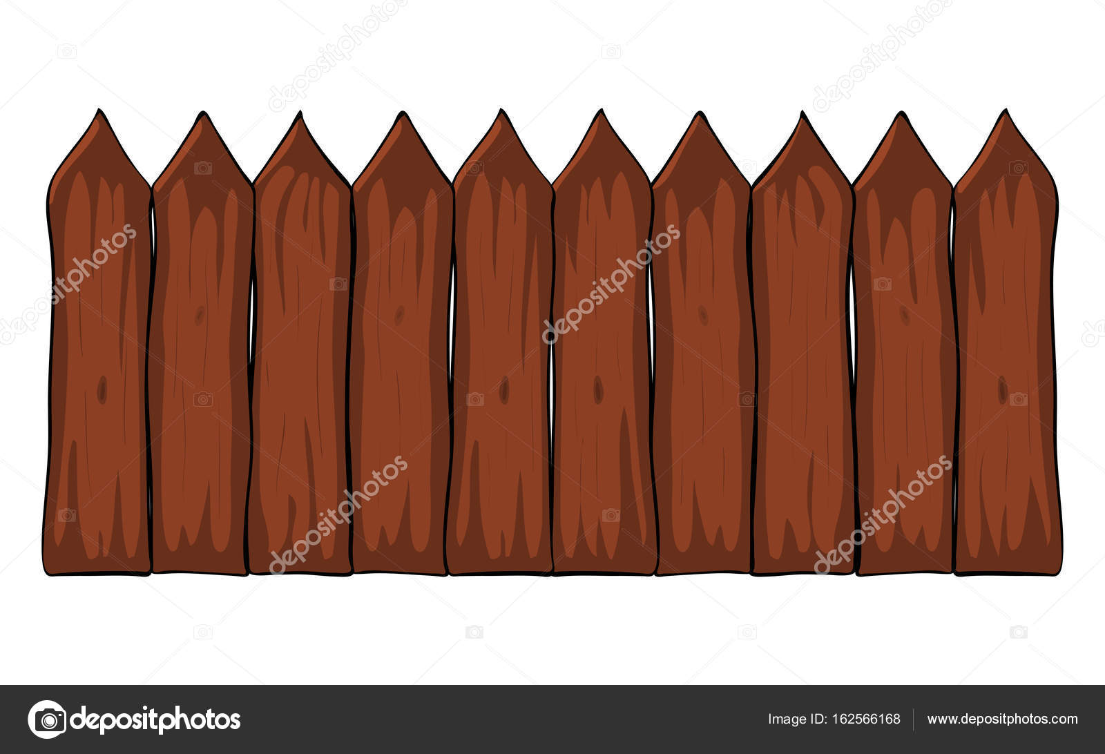 Zaun-Cartoon-Vektor-Symbol-Design. Schöne Illustration Stock-Vektorbild ...