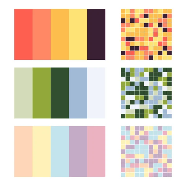 Color palette set background. Harmony color combos spectrum — Stock ...