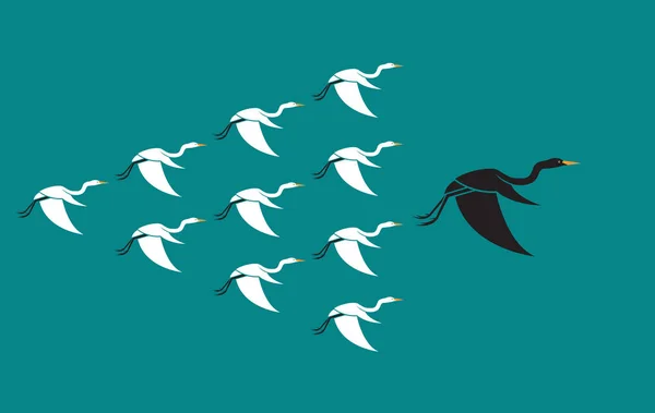 Team leader birds Vector Art Stock Images | Depositphotos