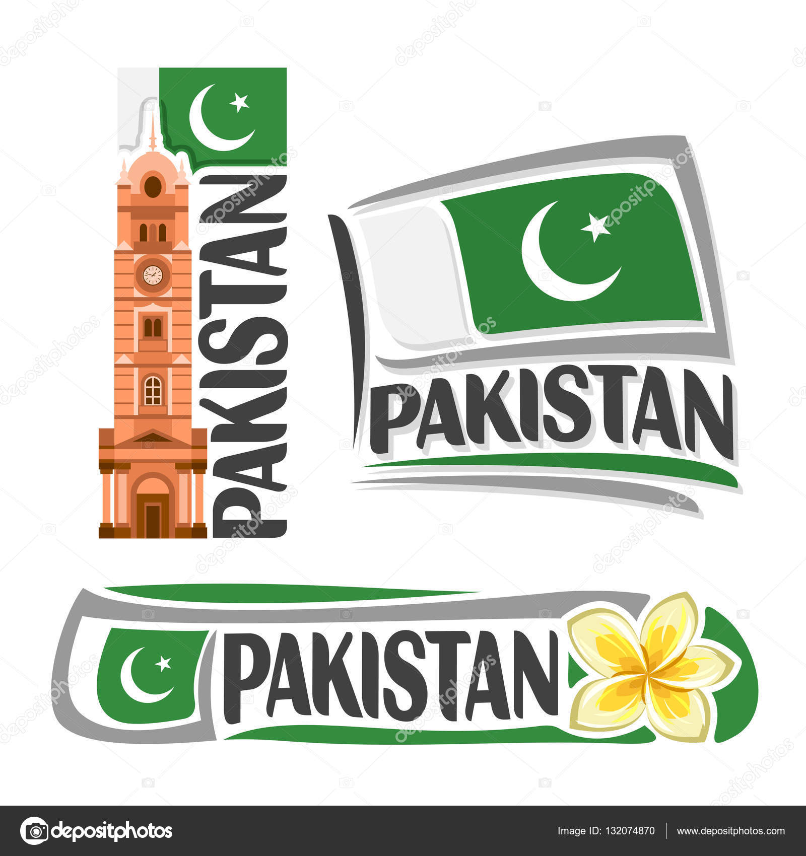 Vector logo Pakistan — Stock Vector © mihmihmal #132074870