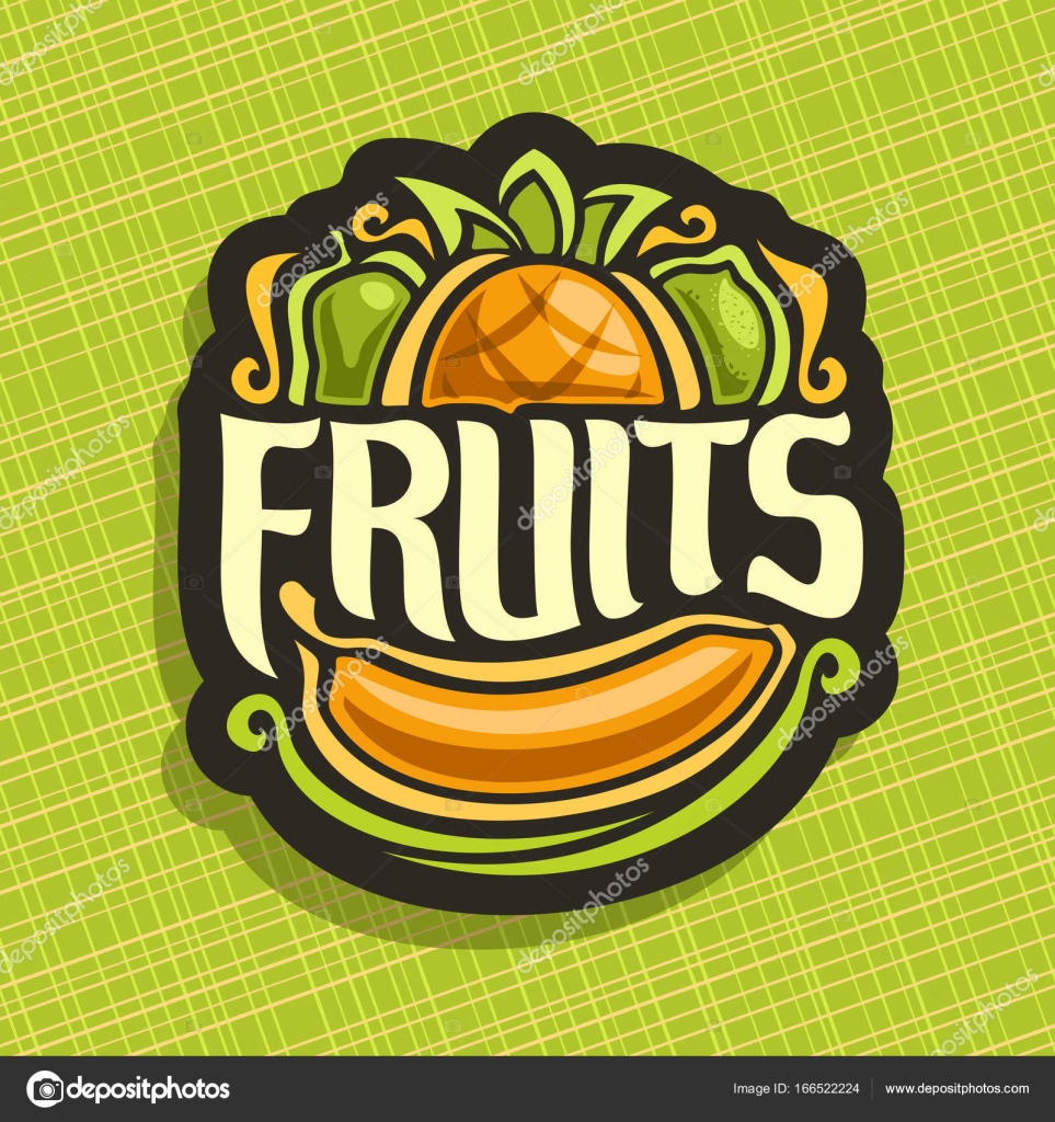 Vector logo for set fresh Fruits Stock Vector by ©mihmihmal 166522224