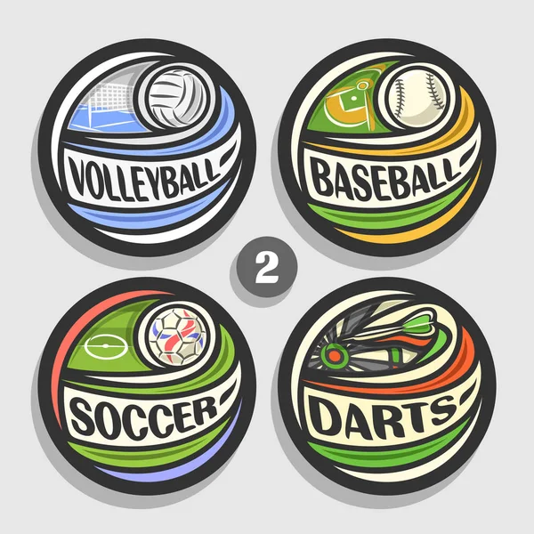 Vector set of sport logos ⬇ Vector Image by © mihmihmal | Vector Stock ...