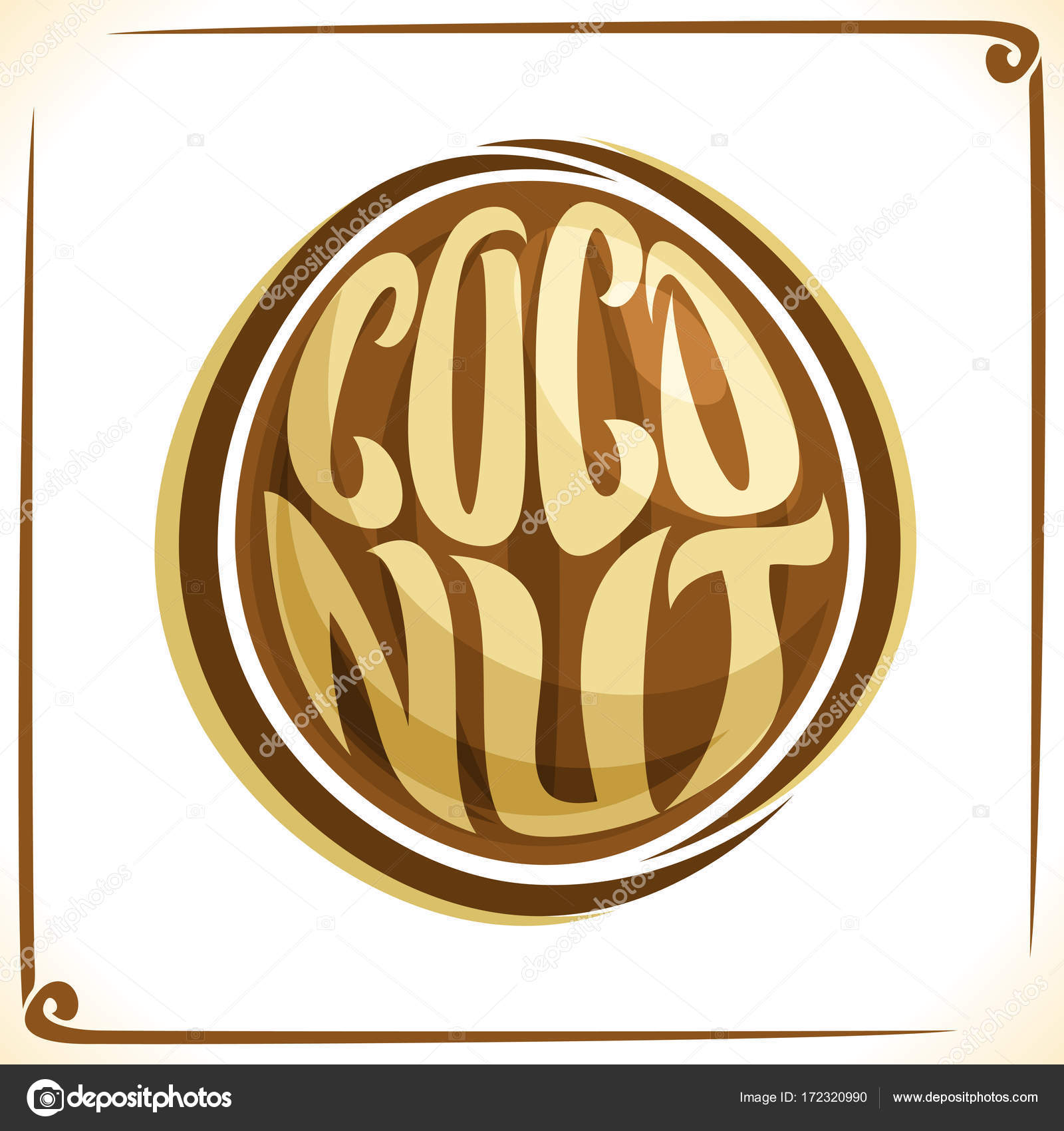 Vector logo for Coconut Stock Vector by ©mihmihmal 172320990