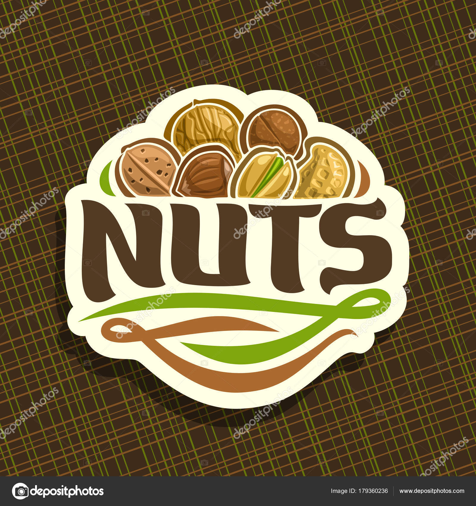 Vector Logo Nuts Stock Vector Image by ©mihmihmal #179360236