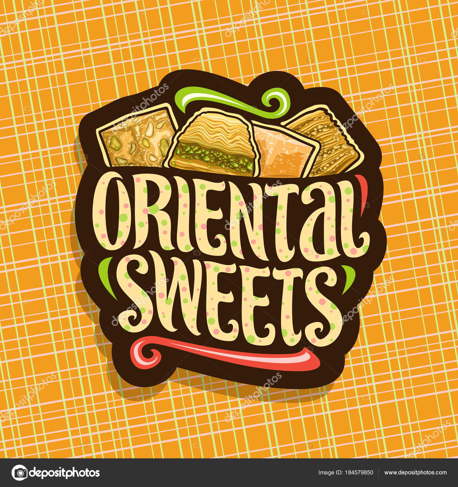 Vector Logo Oriental Sweets Stock Vector Image by ©mihmihmal #184579850
