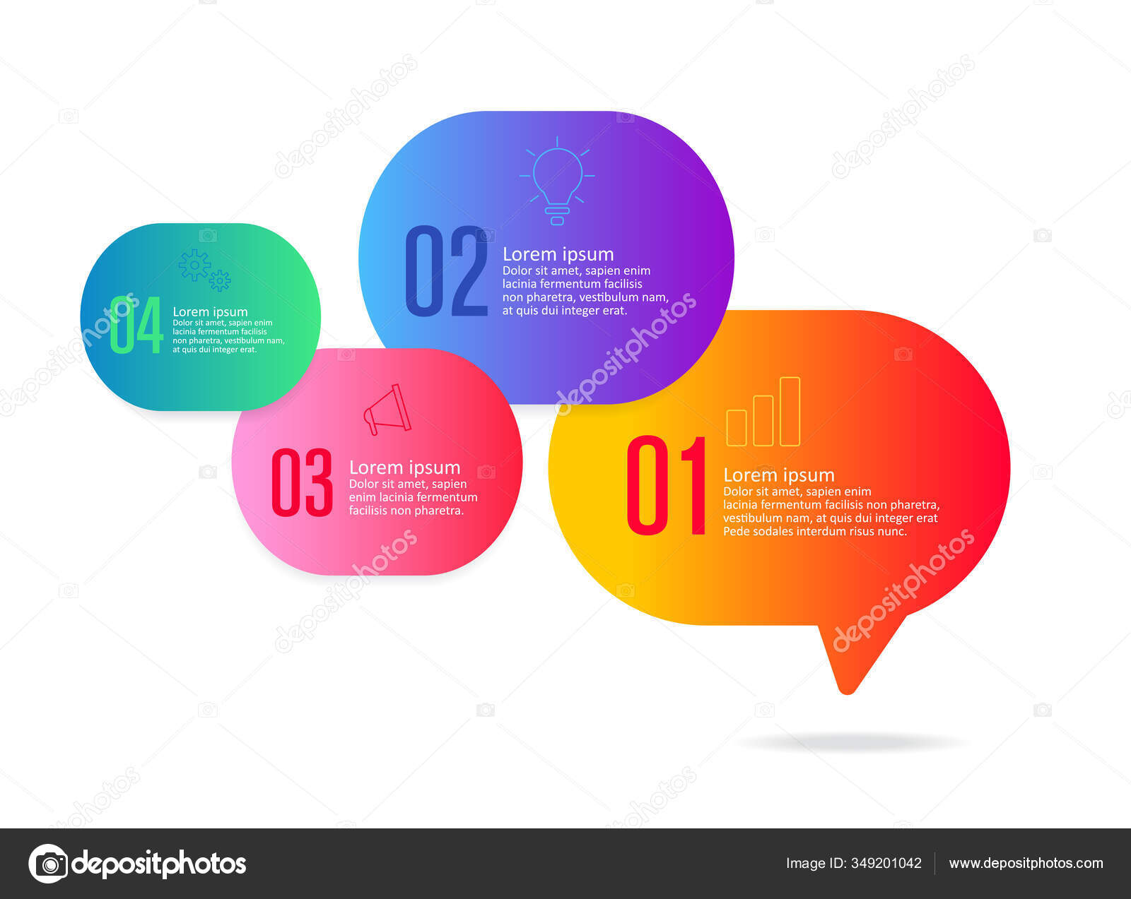 Speech Bubble Infographics Design Stock Vector Image by ©danielala ...