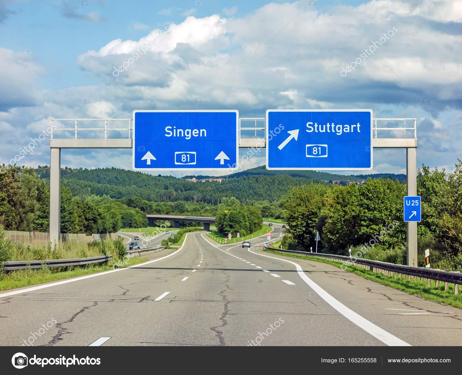 Snelweg Afrit Bord Mafketels' Die Met 270 Per Uur Over De Snelweg