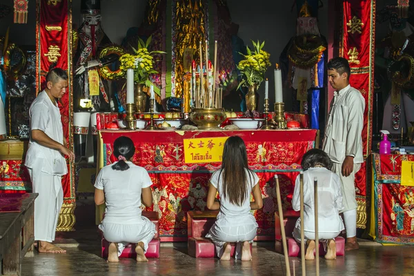 Buddhist festival in Chinese temple in Trang, Thailand – Stock ...