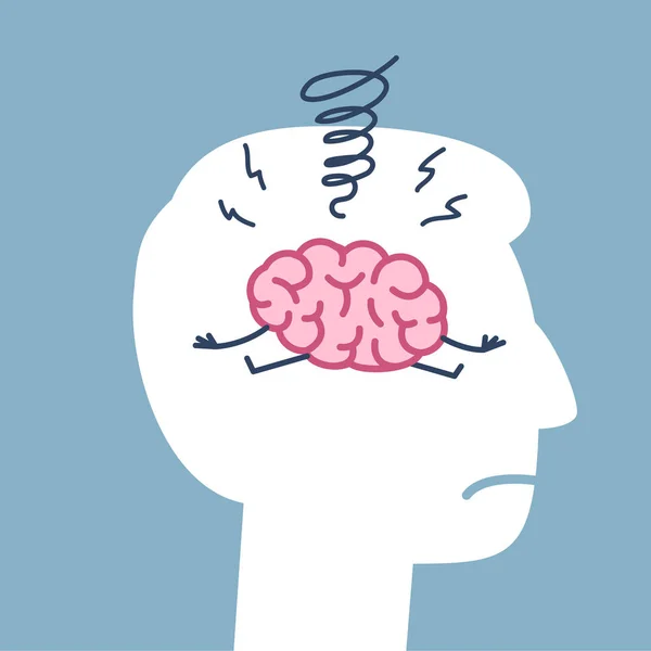 Sad brain inside sad head Stock Vector Image by ©HonzaHruby #155135666