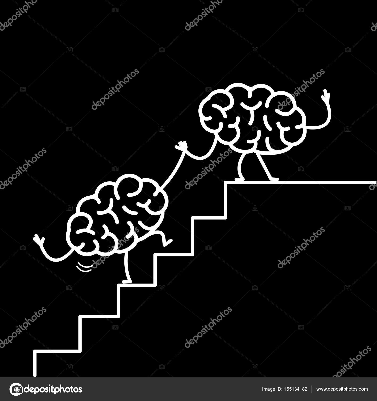 Brain helping hand to success Stock Vector Image by ©HonzaHruby #155134182