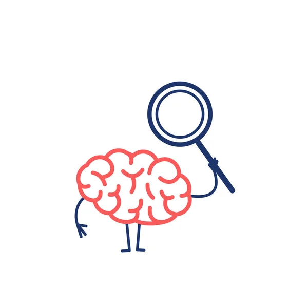 Brain with magnifying glass Stock Vector Image by ©HonzaHruby #155134656