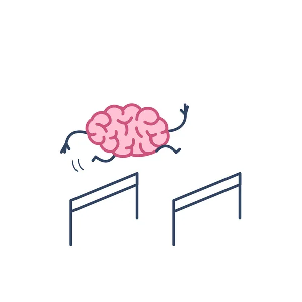 Cérebro pulando Vector Art Stock Images | Depositphotos