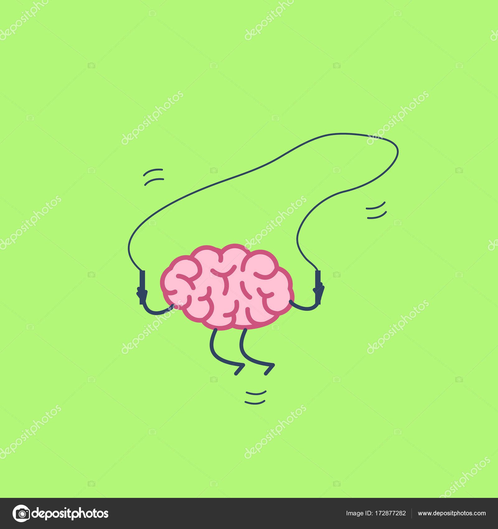 Brain jumping over the skipping rope Stock Vector Image by ©HonzaHruby ...