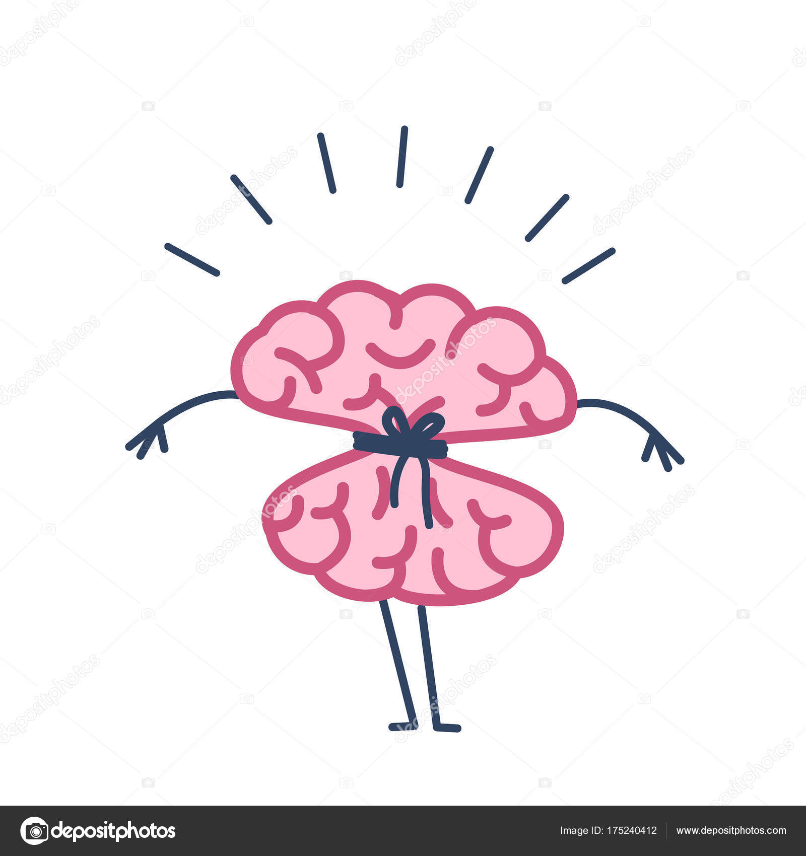 Tied brain with rope Stock Vector Image by ©HonzaHruby #175240412