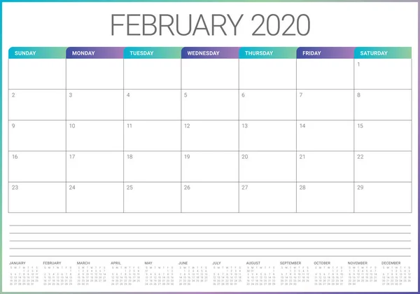10,497,679 February 2020 calendar Vector Images | Depositphotos