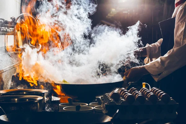 Fire hard cooking - Stock Image - Everypixel