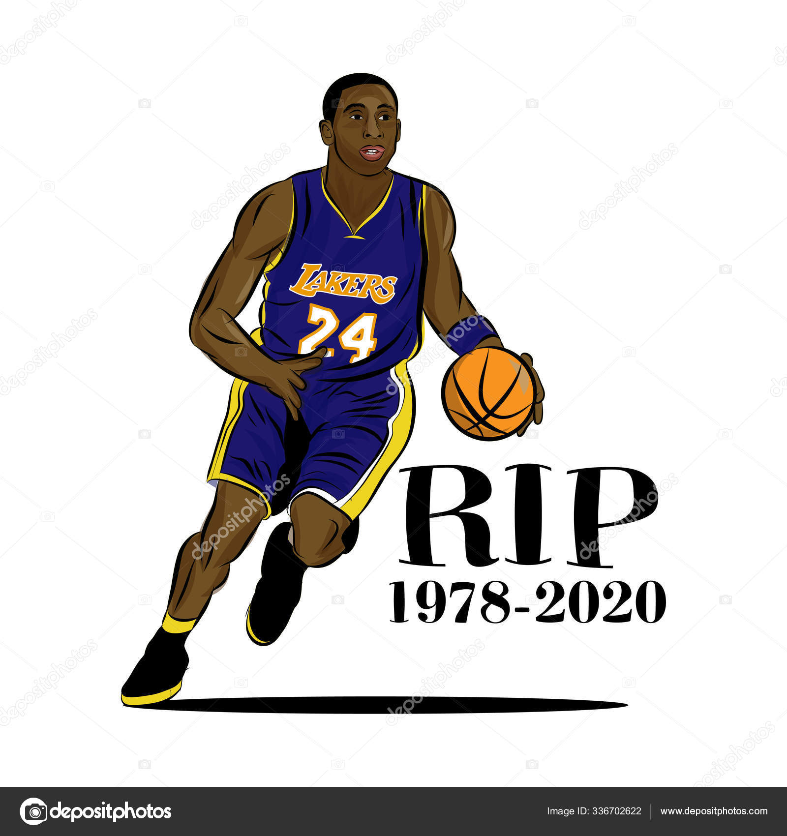 Kobe Bryant Nba Legend World Shock News Kobe Bryants Death — Stock ...