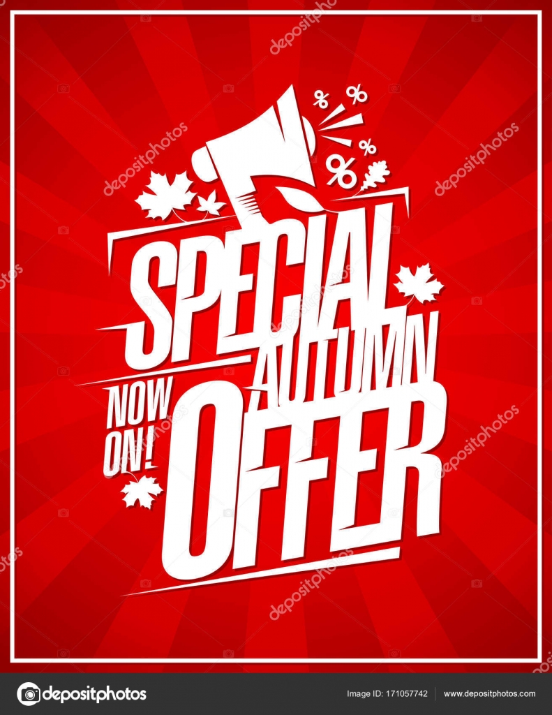 Special autumn offer poster Stock Vector Image by ©slena #171057742