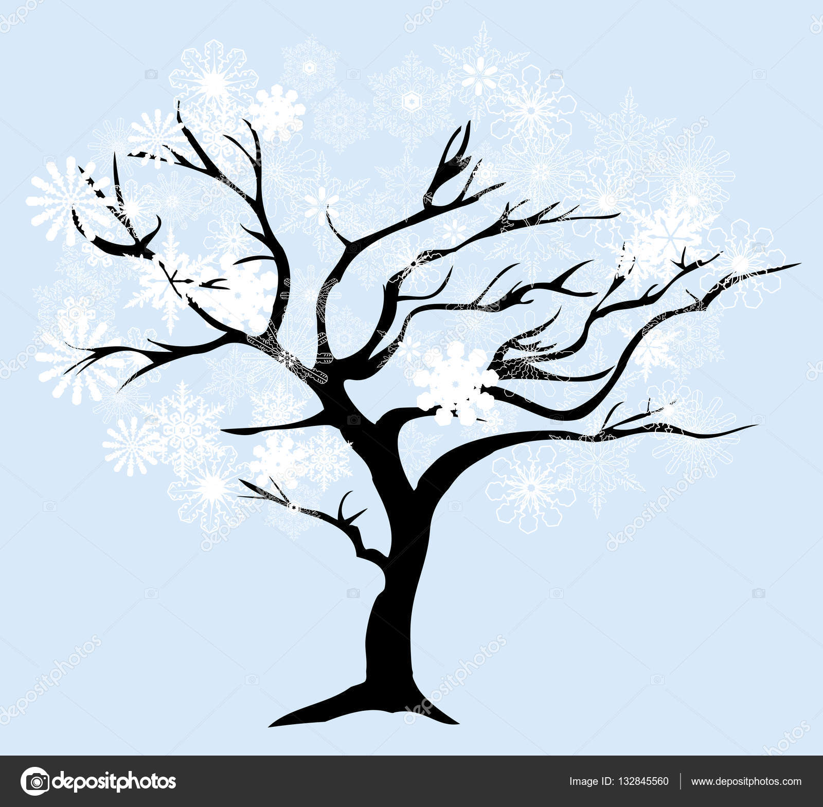 Snow Tree Vector