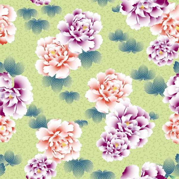 Peony pattern Vector Art Stock Images | Depositphotos