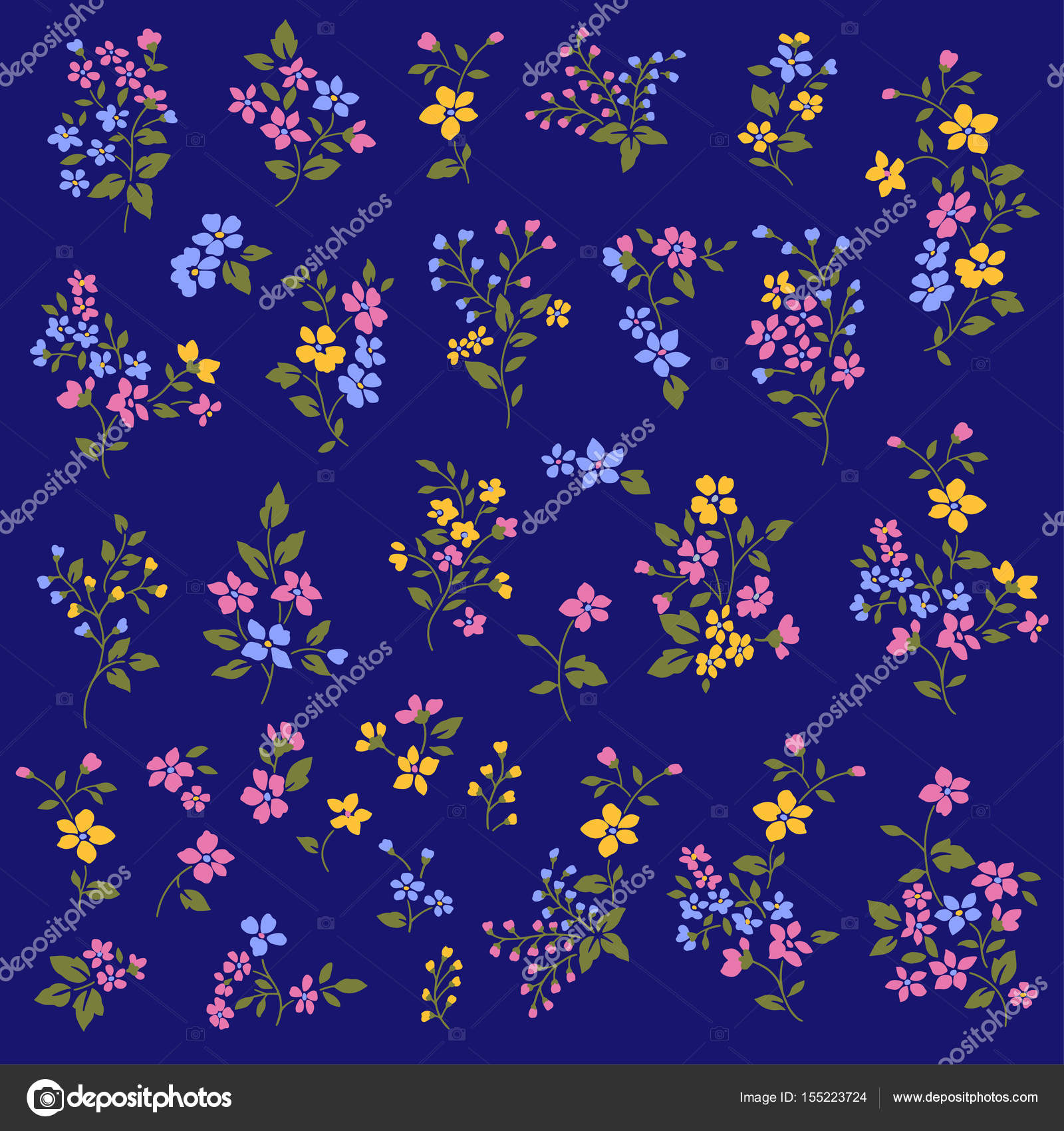 Small flower object Stock Vector by ©daicokuebisu 155223724