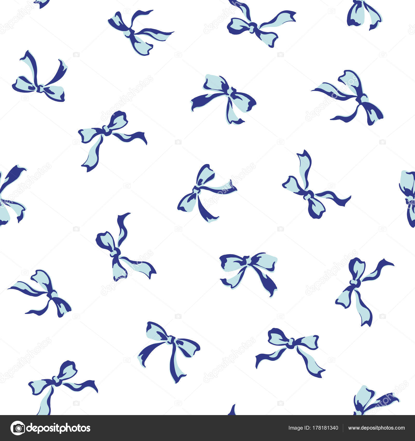 Pattern Ribbon Made Illustration Ribbon Seamless Pattern Stock Vector ...