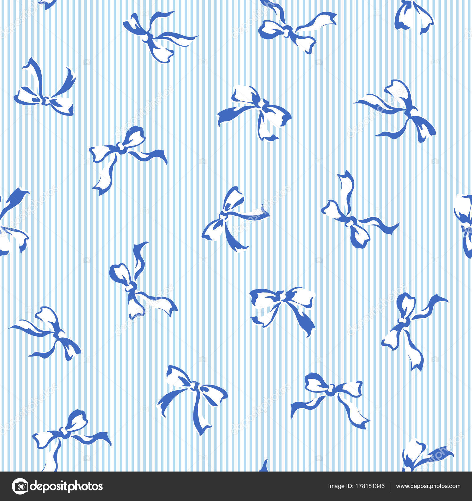 Pattern Ribbon Made Illustration Ribbon Seamless Pattern Stock Vector ...