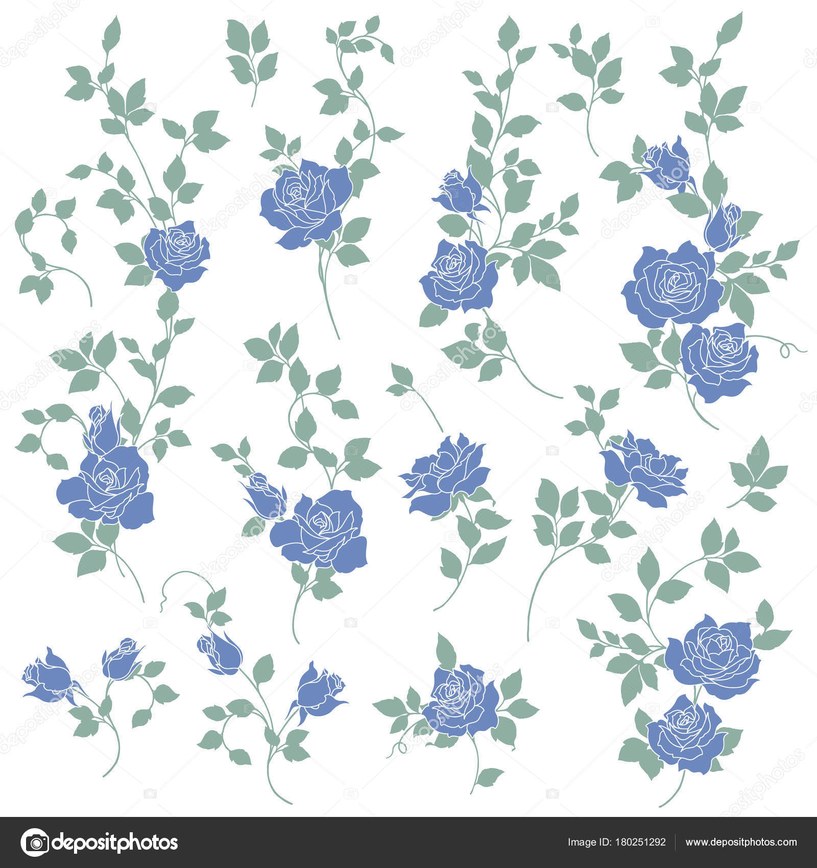 Rose Flower Illustration Made Beautiful Rose Painting Stock Vector ...