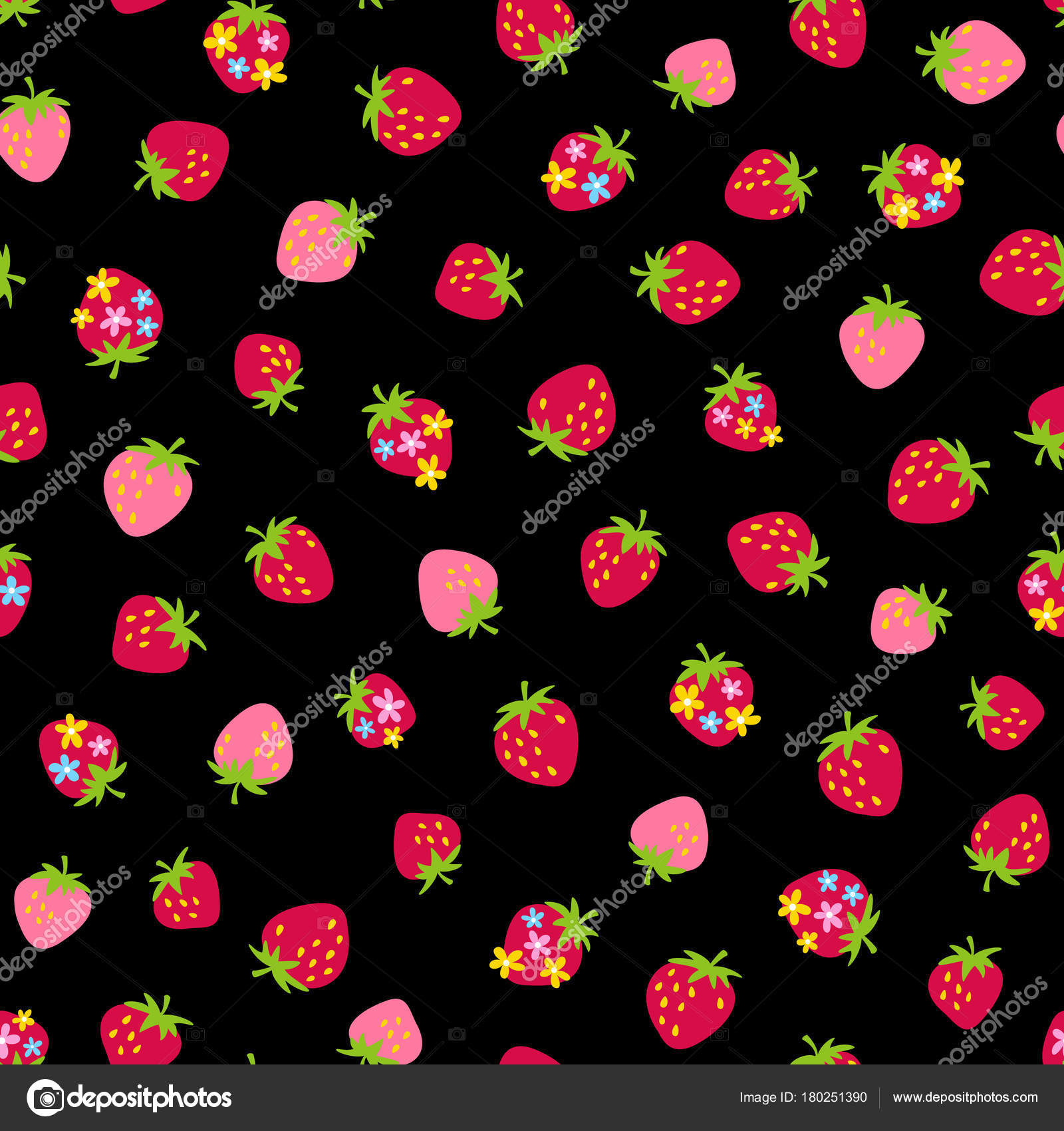 Pattern Strawberry Made Strawberry Seamless Pattern Stock Vector by ...