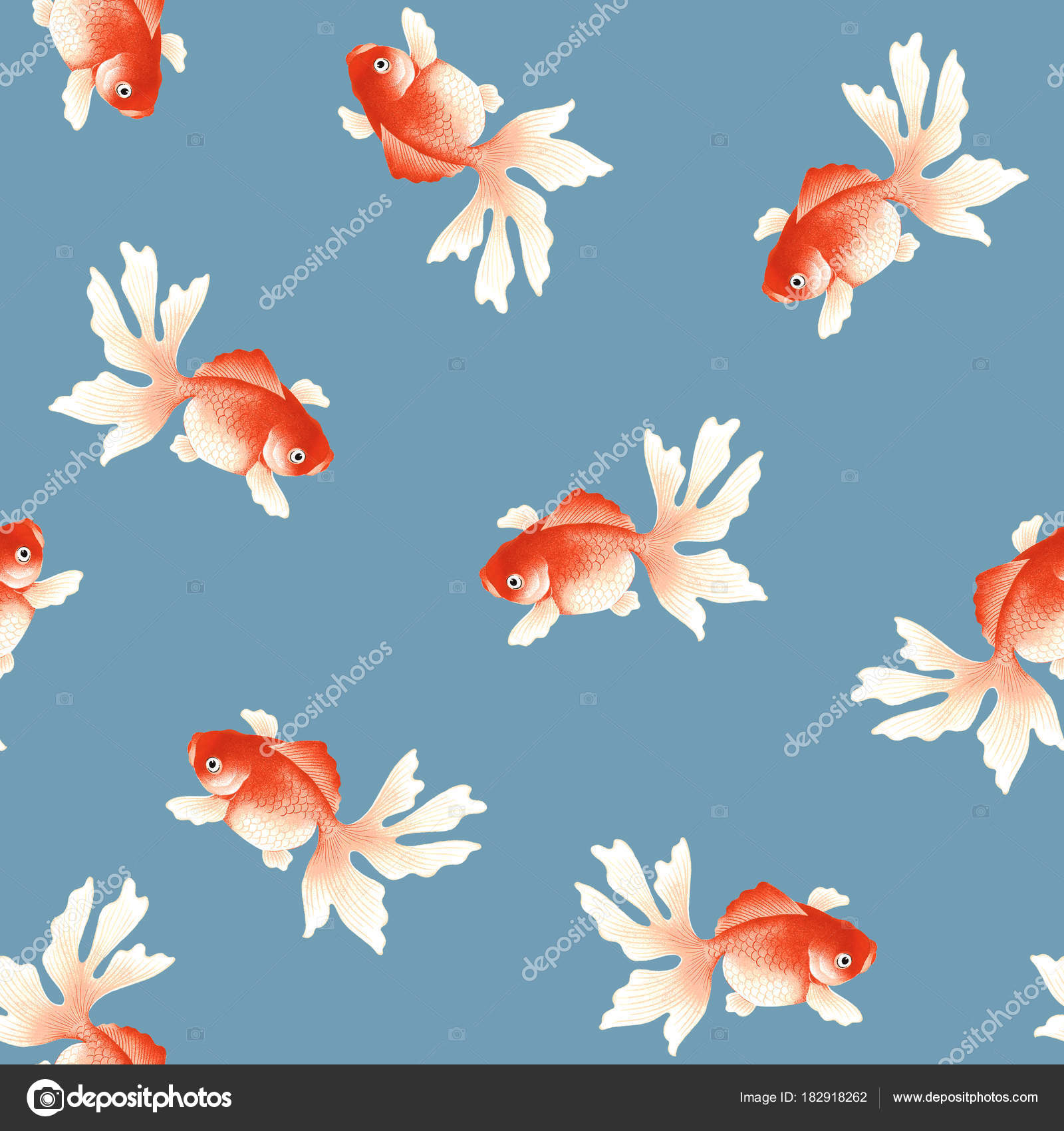 Japanese style fish drawing | Japanese Style Fish Pattern Drew Japanese ...