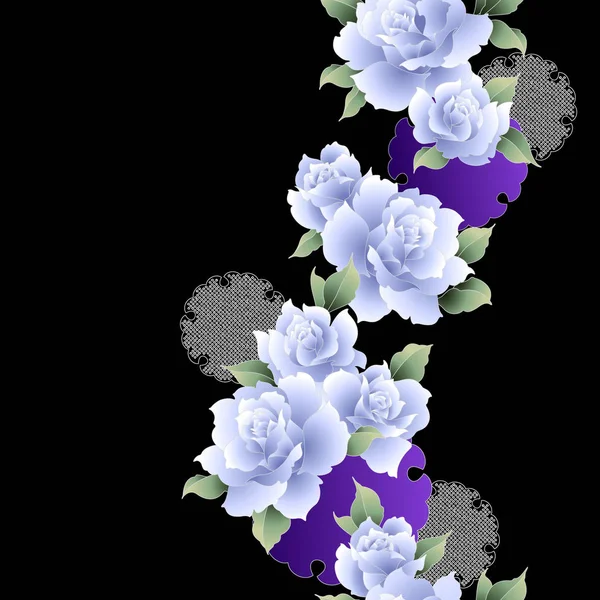 Japanese Style Rose Pattern Design Japanese Style Rose Flower Used ...