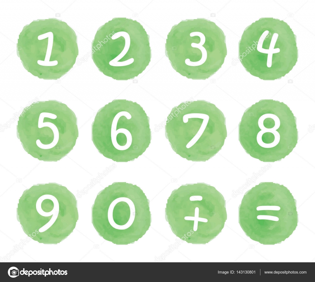 Collection of digits Stock Vector Image by ©natashapetrova #143130801
