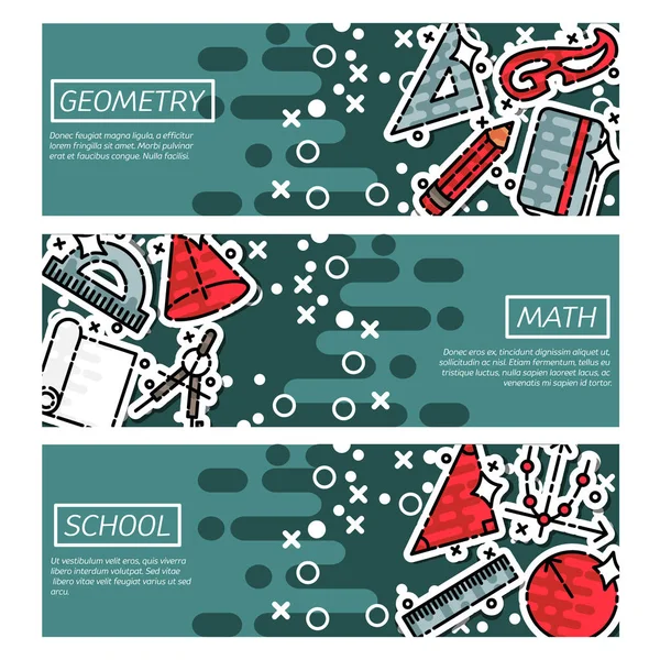 Banner de matemáticas Imágenes Vectoriales, Gráfico Vectorial de Banner ...
