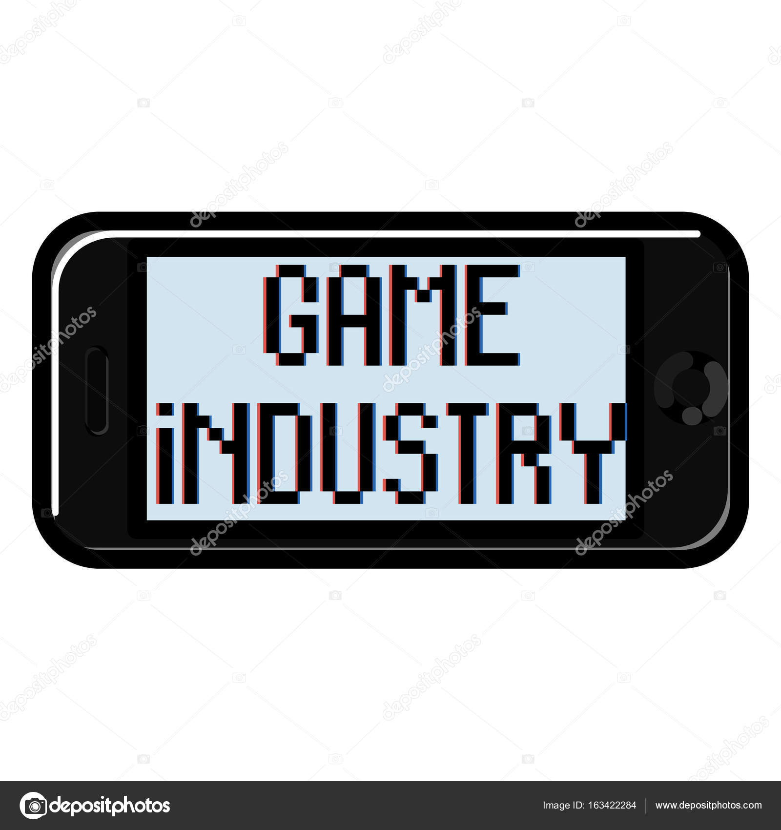 Color Vintage Game Industry Emblem Vector Illustration Eps Stock Vector ...