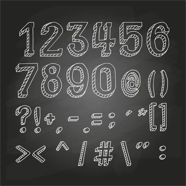 Chalk drawing mathematics symbols on blackboard — Stock Vector © mara ...